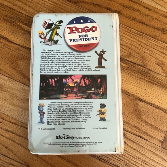 Disney | Other | Rare Vtg Disney Pogo For President I Go Pogo Vhs ...